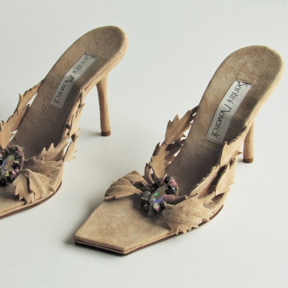 Santini Mavardi | Shoes | Santini Mavardi Miami Jada Jeweled Suede ...